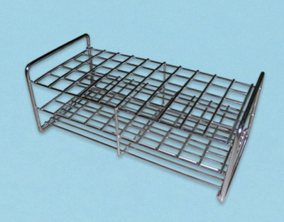 Portoir acier inox., 24 tubes de 18 mm (x1)